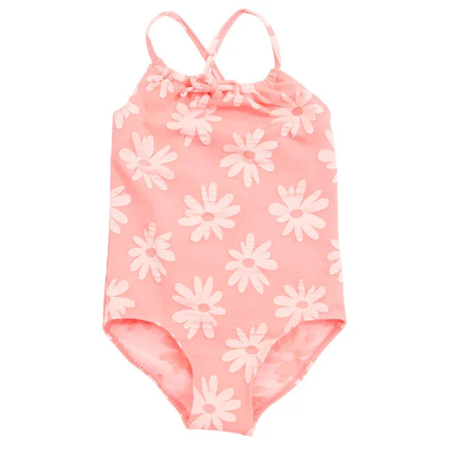 M.I.D. Girls’ Floral One-Piece Swimsuit – Seersucker 3–7Y | Goldtex
